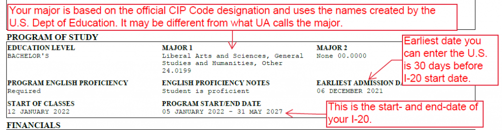 Understanding the I-20 - International
